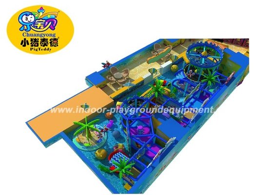 Customized Children Indoor Playground Equipment Soft Play In Ocean Style