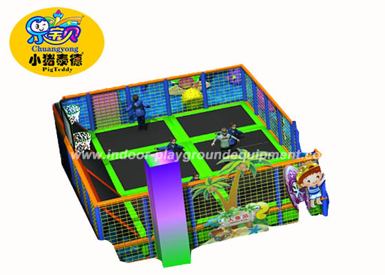 Durable Jumping Trampolines Park Equipment / Kids Indoor Playground