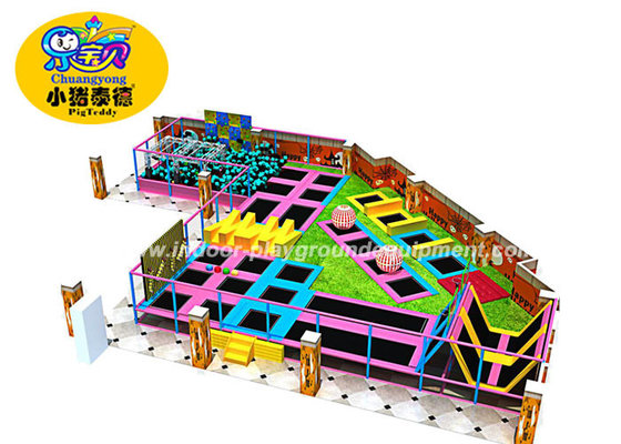 Commercial Children Fitness Large Indoor Jump Trampoline Entertainment