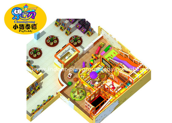 Kids Indoor Playground With Slide Plastic Commerical Soft Ball Pool