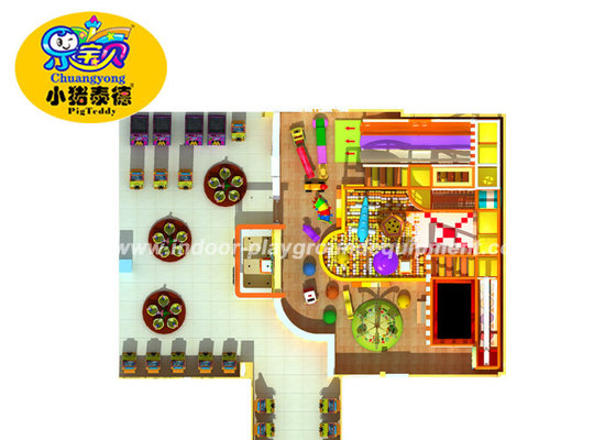 Kids Indoor Playground With Slide Plastic Commerical Soft Ball Pool