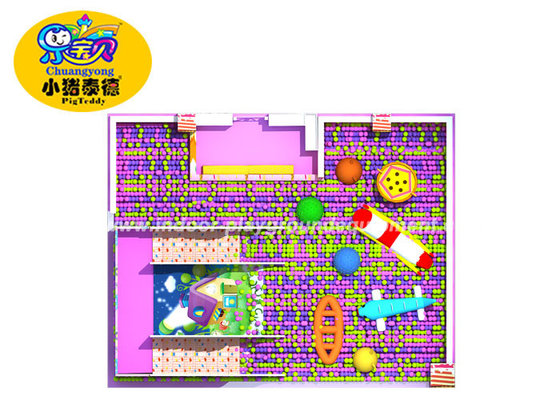 Customized Soft Gym Indoor Playground , Kids Soft Play Area With Ball Pool