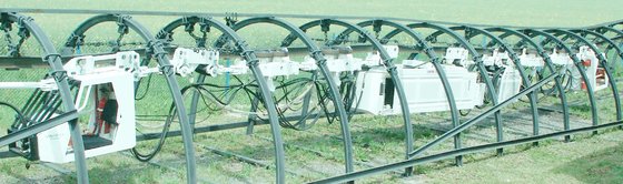 3m Mining Suspended Locomotive Underground Light Rail Mining Conveyor Systems For Tunnel Anchor Bolt