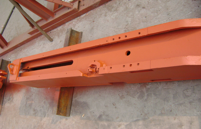 Custom adjustable height 8 ton 4DUO Mining Hydraulic Drive Hoist Monorail Beam 30 degree