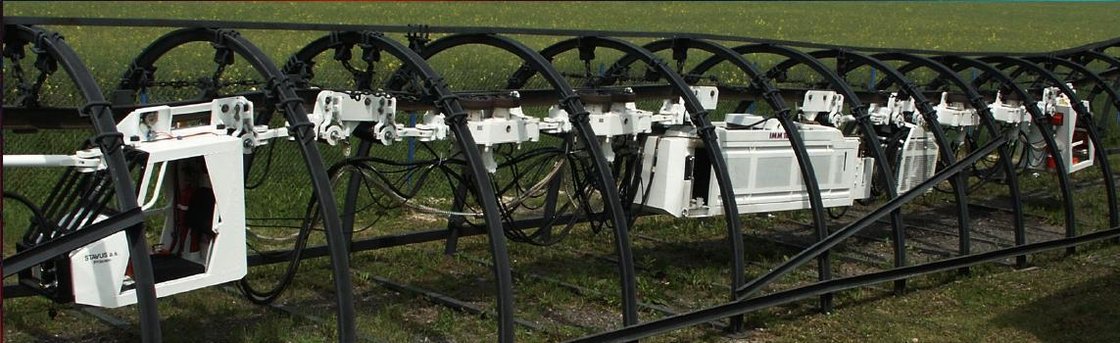Industrial Mining Suspended Locomotive Underground Light Rail System with Vertical Force ≥ 50kN