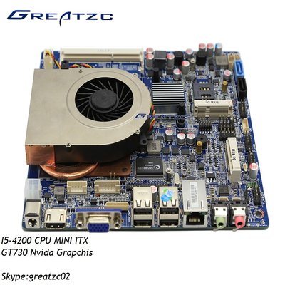 NVIDIA GT730 Industrial PC Motherboard , I5 Mini ITX Industrial Motherboard 2GB GPU