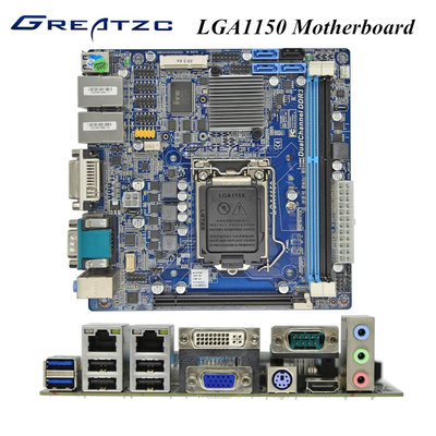 Advertising Machine Socket LGA 1150 Motherboard With 2 LAN VGA HDMI DVI PCIE 16X