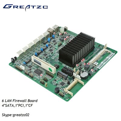 Atom 6 LAN Firewall Motherboard D2550 ATOM , Fanless Firewall Board 6 Ethernets