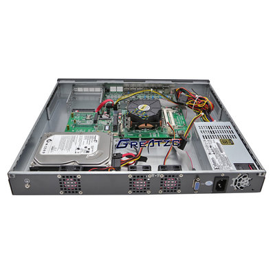 Firewall Appliance 1U Rackmount Micro PC Computer , Intel 6 LAN Gigabit Card