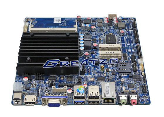 J1900 CPU mini itx fanless motherboard LVDS HDMI VGA , 2 COM Industrial Boards