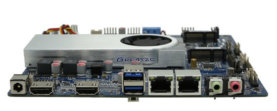 3855U Industrial PC Motherboard With 2 COM Ports , 2 HDMI LVDS DC12V Thin Mini Itx Motherboard