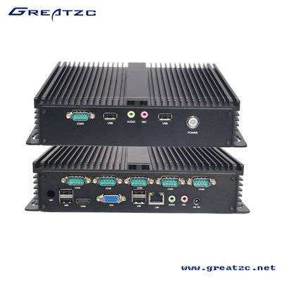 Industrial Fanless Embedded Computer Intel Celeron 1037U CPU With VGA HDMI