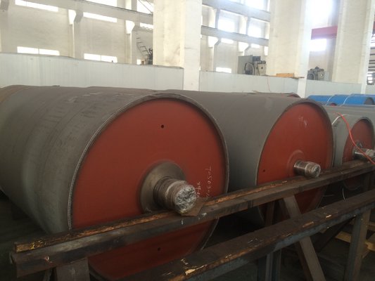 Length 3500mm Heavy duty steel rollers with Spindle Nose for Cold Rolling Line
