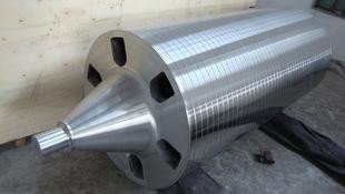 Φ1000 Industrial Grooved Sink Roll with good Wear and Corrosion Resistance