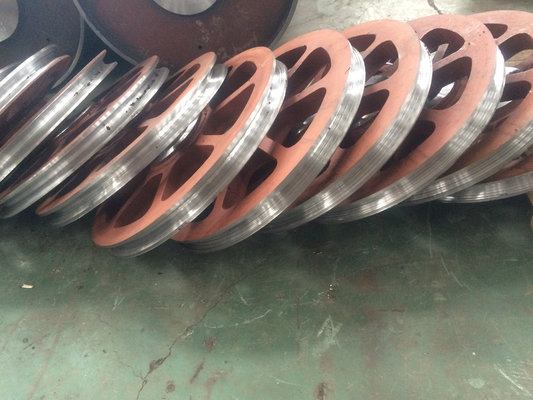 Yellow Red Φ300-Φ2000 Industrial Wire Rope Sheave for Continuous Galvanizing Line