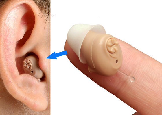 100hrs Battery CIC Hearing Aids For Severe Hearing Loss Low Level Noise Input