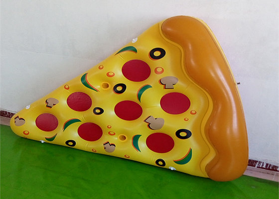 180*150cm Pizza Slice Pool Float , Yellow Inflatable Pool Toys Trade Shows