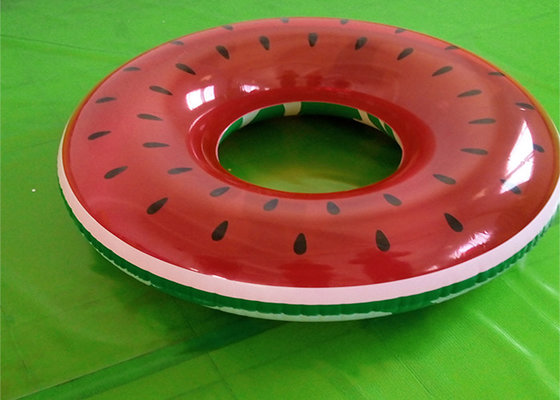 Outdoor Red Watermelon Ring Float for Adults / Kids Large Inflatable Floating Toys