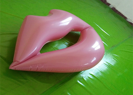Pink Lip Swimming Pool Floats For Two People Water Park 180*60cm
