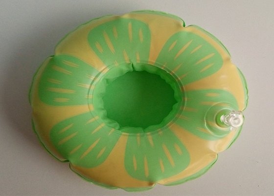 0.04kg Green Lemon Inflatable Cup Holder Water Party / Sporting Events 20cm