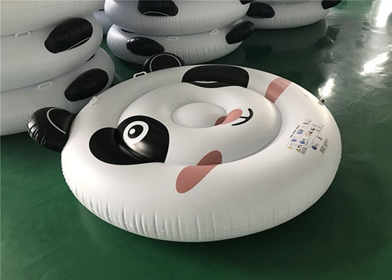 Black / White Panda Inflatable Water Floats Pool Toys For Kids 200*180*40cm