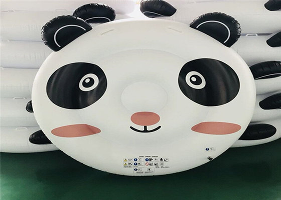 Black / White Panda Inflatable Water Floats Pool Toys For Kids 200*180*40cm