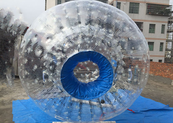 Blue PVC Inflatable Zorb Ball Human Sized Hamster Ball 260*180cm