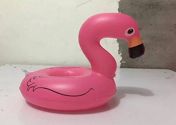0.25mm PVC Inflatable Cup Holder , 33cm White Swan Drink Holder