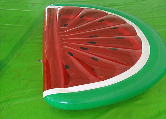 Eco-Friendly Red / Green Watermelon Pool Float Swimming Pool Toys 180cm*90cm