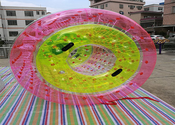 Yellow Roll Inside Inflatable Ball , Eco-friendly Inflatable Roller Wheel WR-PVC240