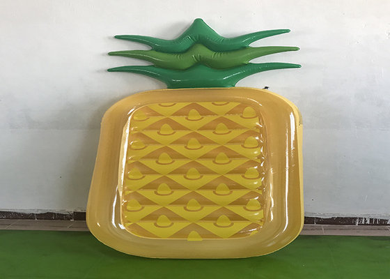 0.25mm PVC giant pineapple pool float , yellow foam floating mat WF-21