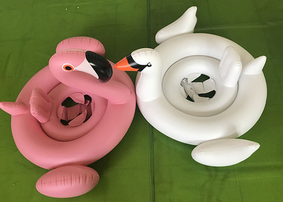 Blow Up Flamingo Pool Toy For Kids , Pink / White Funny Pool Floats WF-44