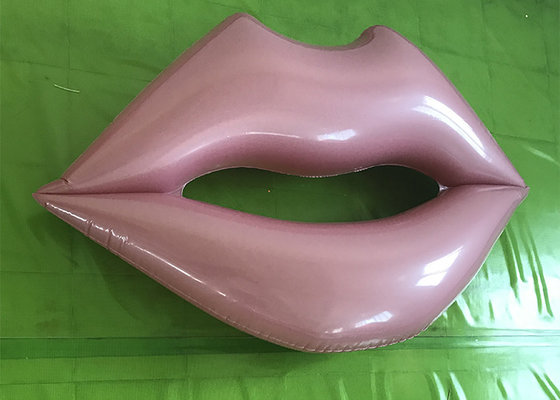 Pink Lip Swimming Pool Floats For Two People Water Park 180*60cm
