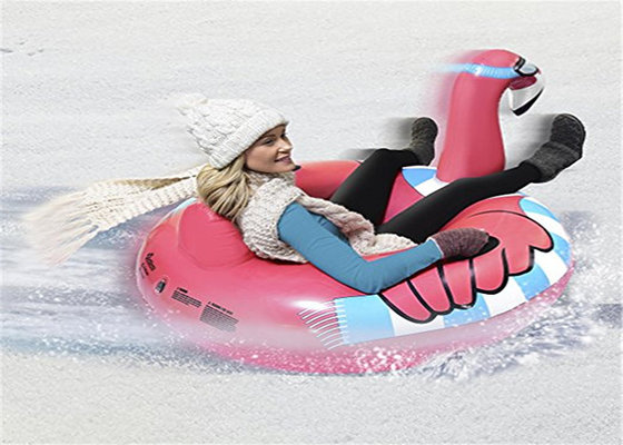0.3mm PVC Inflatable Snow Tube Flamingo Snow Tubes For Skiing
