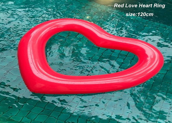 Lovely Design Heart shape float with inflatable Red Heart love Float for Riding on water