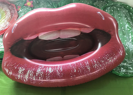 PVC Birthday party Inflatable water Pool with Red Lips Style 180*65cm