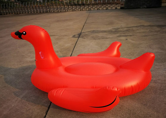 Fiery Red Swan Inflatable Pool Floats Sporting Events / Exhibits / Conventions