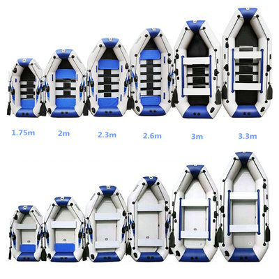 0.9mm Laminated Inflatable Kayak Boat Wear - Resistant Rubber Boat For Fishing