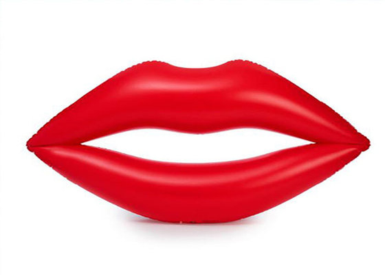 Air Mattress With Swimming Pool Floats Inflatable Red Lip Style Floating Toy