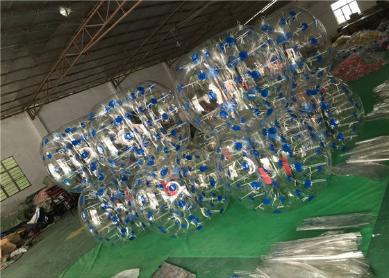 Blue 1.5mm PVC Adult Hamster Ball , Bubble Ball Human Zorb Ball 1.5m