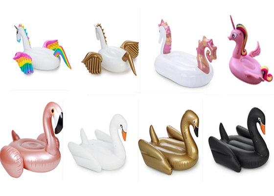 Red / Pink Inflatable Pool Floats Swan Flamingo Pool Float Swimming Pool