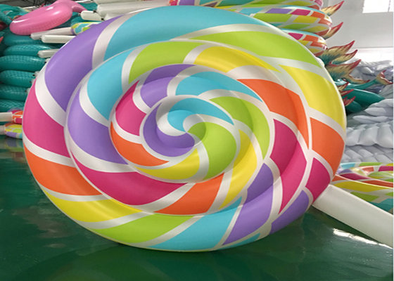 Adults Sweet Candy Inflatable Water Floats with Rainbow Printing