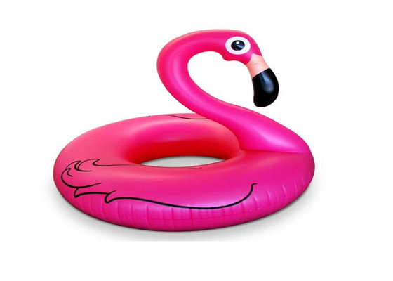 0.25mm PVC Pink Flamingo Inflatable Pool Toy Pool Play Swimming Ring