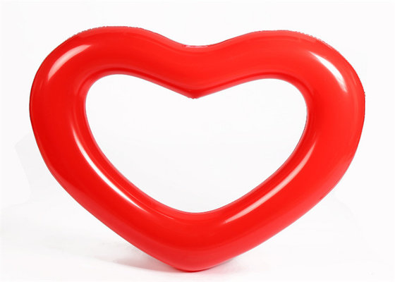 Red Heart Swimming Pool Floats Shaped Pool Floats for One Person