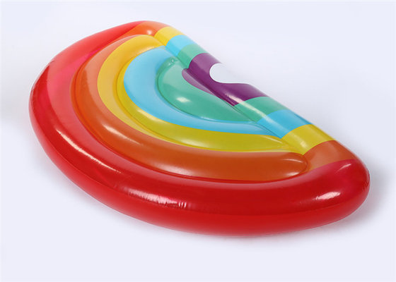 Half Round Rainbow Inflatable Water Floats Waterproof / UV Resistant