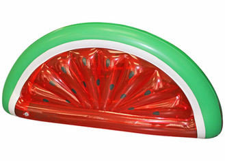 Eco-Friendly Red / Green Watermelon Pool Float Swimming Pool Toys 180cm*90cm