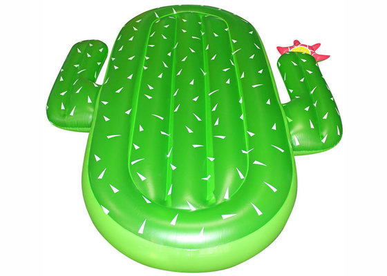Green Cactus Pool Float for Summer Swimming Pool , 180*140cms Foam Water Mat