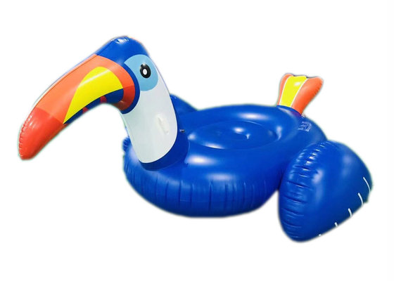 0.3mm PVC Blue Big Mouth Duck Float Lake / Beach / Pool WF-60