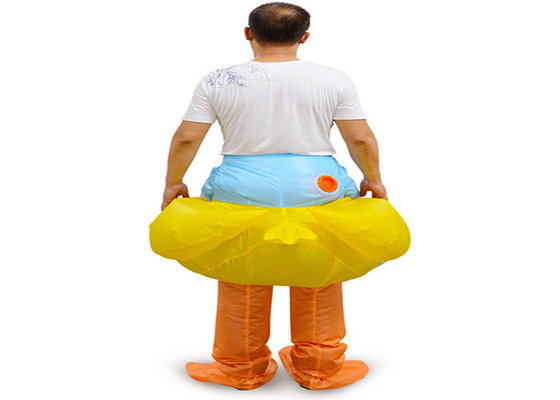 Wearable Prefomance Inflatable Kids Toys Yellow Duck Fancy Dress Costume