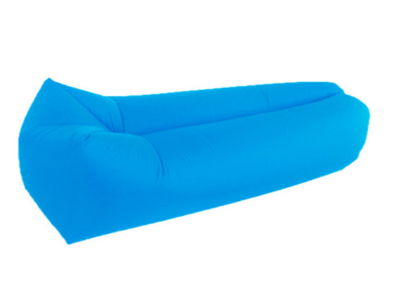 Blue Travel Inflatable Sofa Bed / Air Sleeping Bag Fit for 2-3 Person